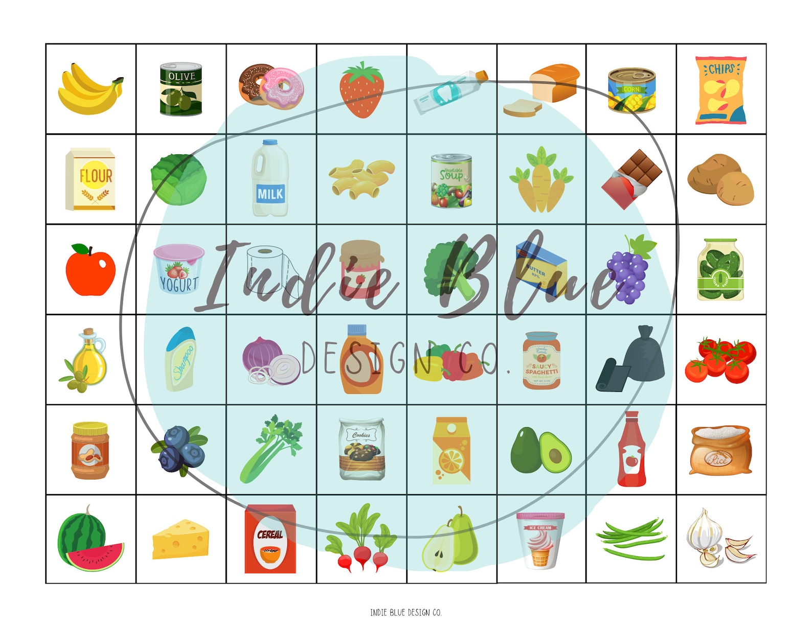 Grocery Shopping Game, Matching Game, Shopping Activity, Kids Matching ...