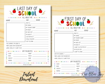 Back to School Printable, Back to School Questionnaire, School ...