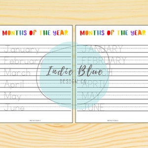 Days and Months Learning Bundle, Days of the Week, Months of the Year ...