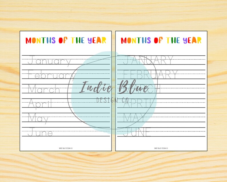 Days and Months Learning Bundle, Days of the Week, Months of the Year ...