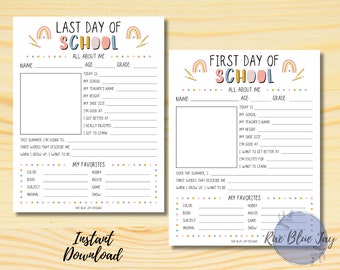 Back to School Printable, Back to School Questionnaire, School ...