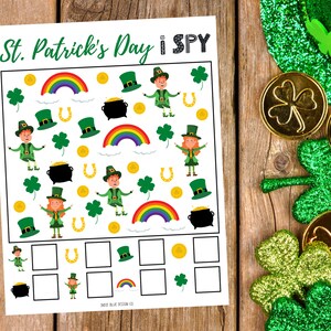 St. Patrick's Day I Spy Activity St. Patrick's Day | Etsy