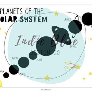 Planets of the Solar System Matching Printable, Space Activity ...