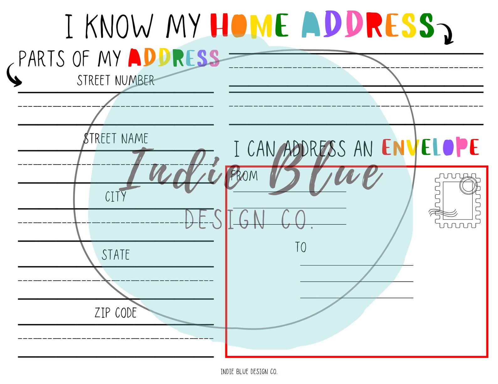 I Know My Home Address Worksheet, Home Address Practice, Learning ...