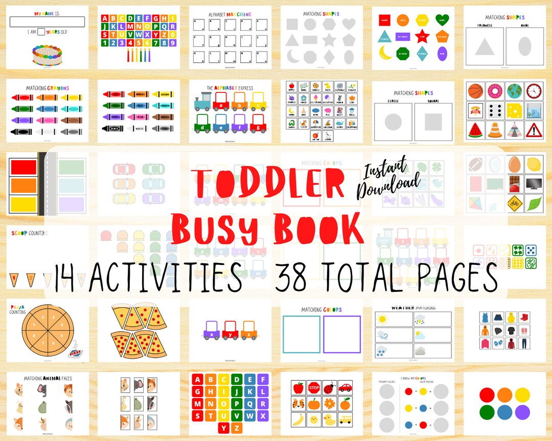 Busy Book, Toddler Busy Book, Learning Activity, Preschool Learning ...