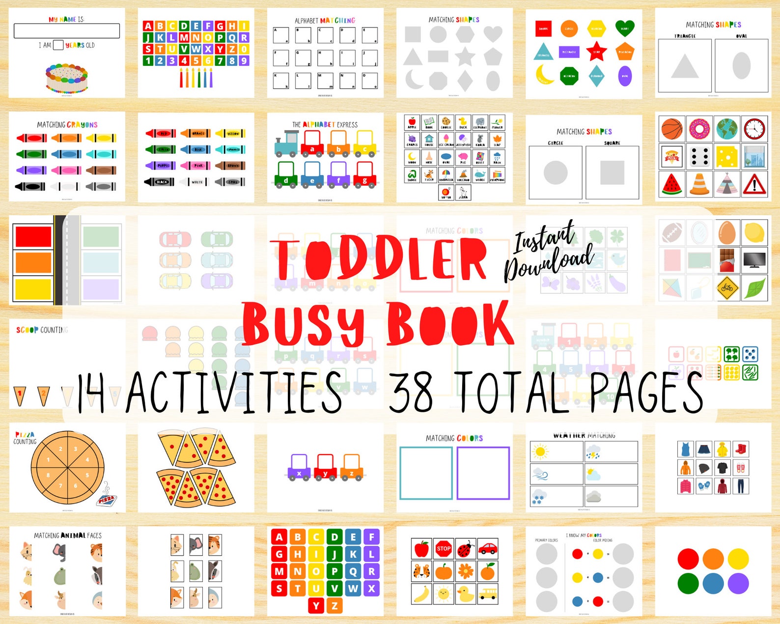 Busy Book, Toddler Busy Book, Learning Activity, Preschool Learning ...