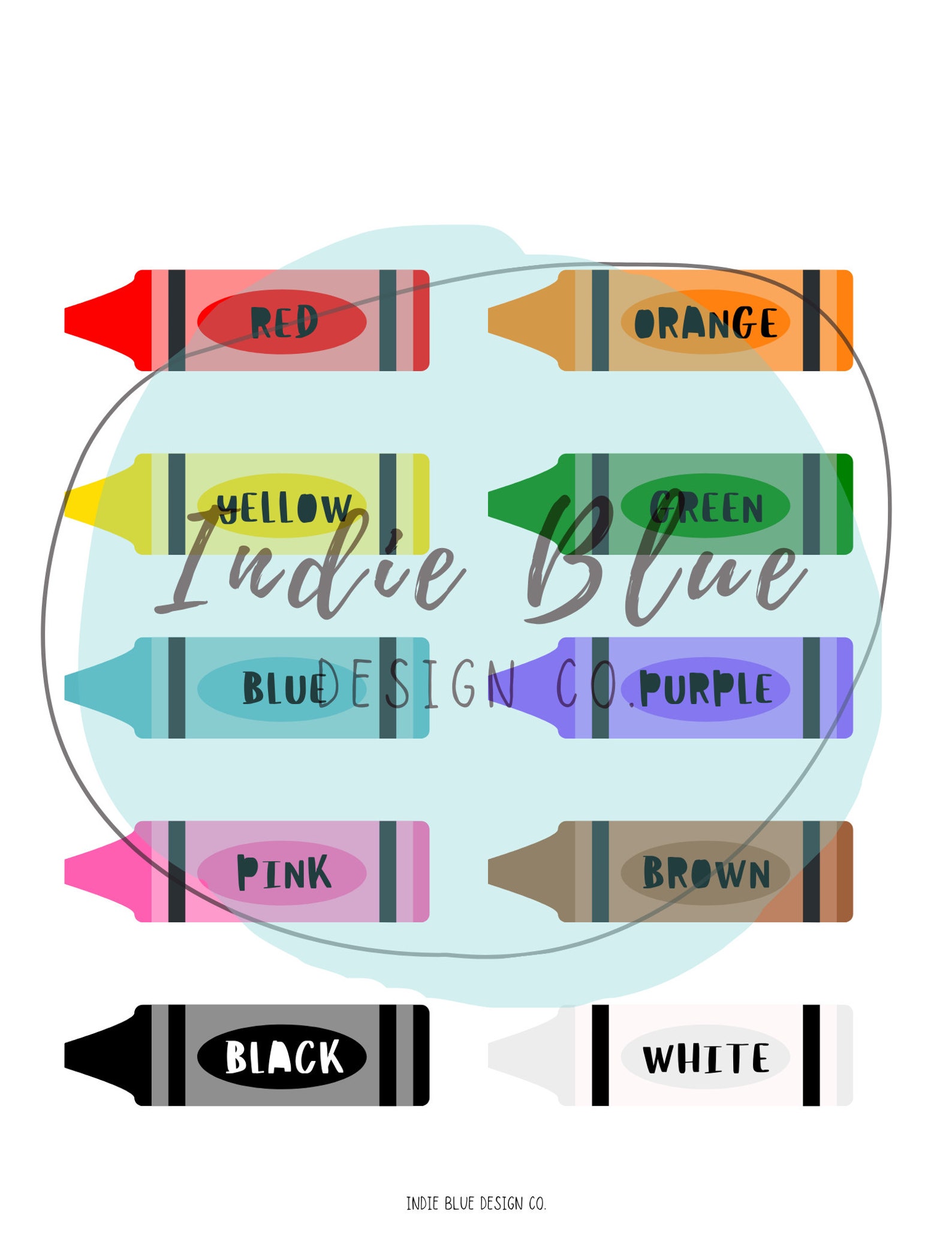 Matching Crayons Colors Practice Worksheet Learning Colors - Etsy