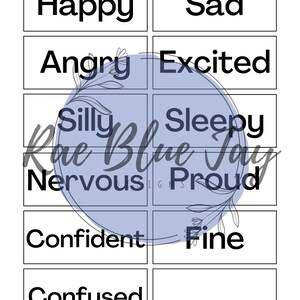 Today I Feel... INSTANT DOWNLOAD, Feelings Activity, Kids Emotions ...