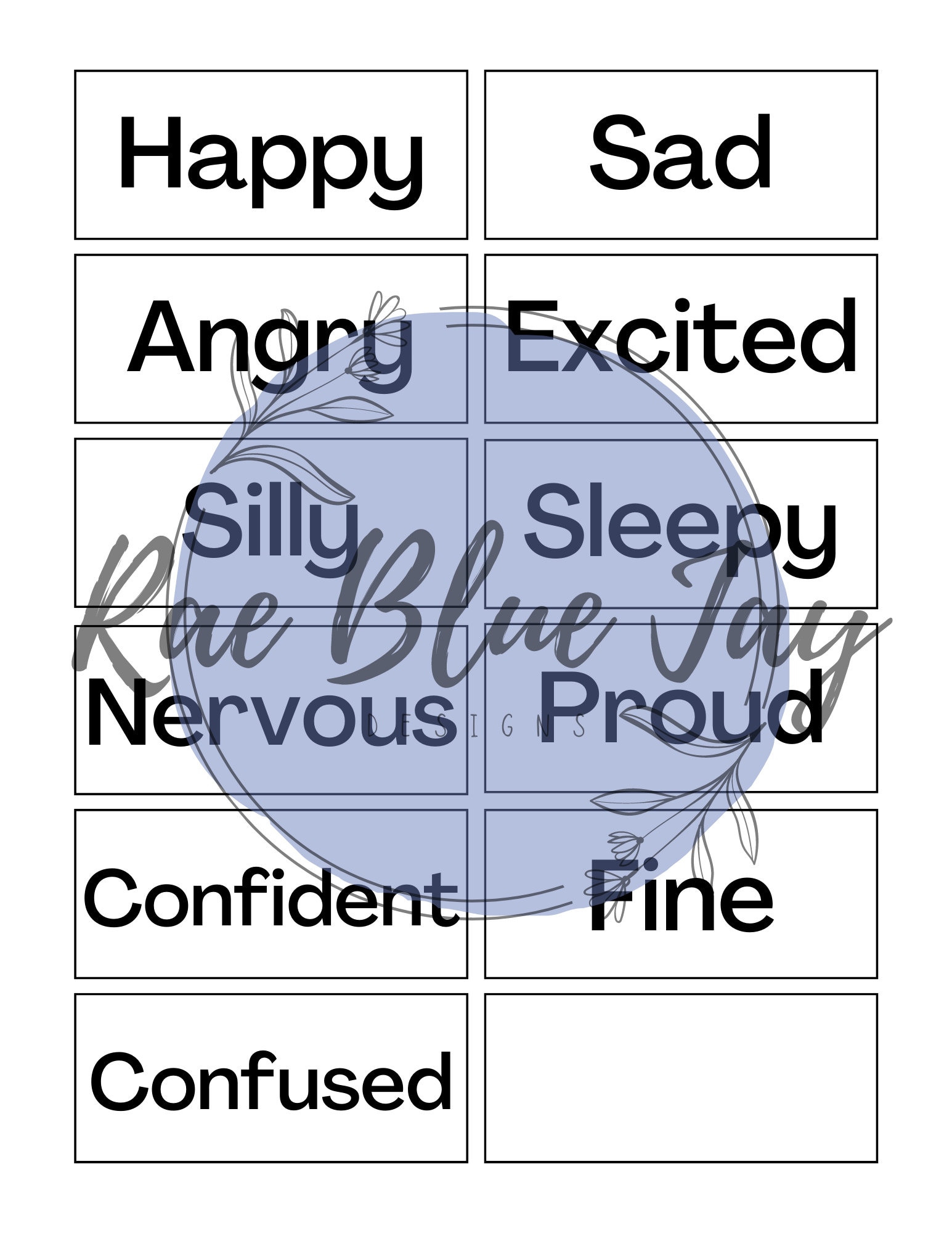 Today I Feel... INSTANT DOWNLOAD, Feelings Activity, Kids Emotions ...