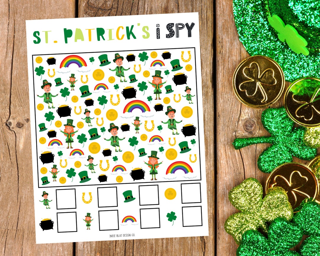 St. Patrick's Day I Spy Activity, St. Patrick's Day Activity, Counting ...