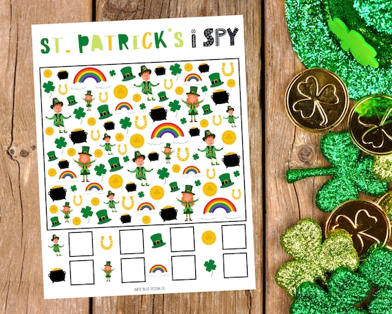 St. Patrick's Day I Spy Activity St. Patrick's Day - Etsy