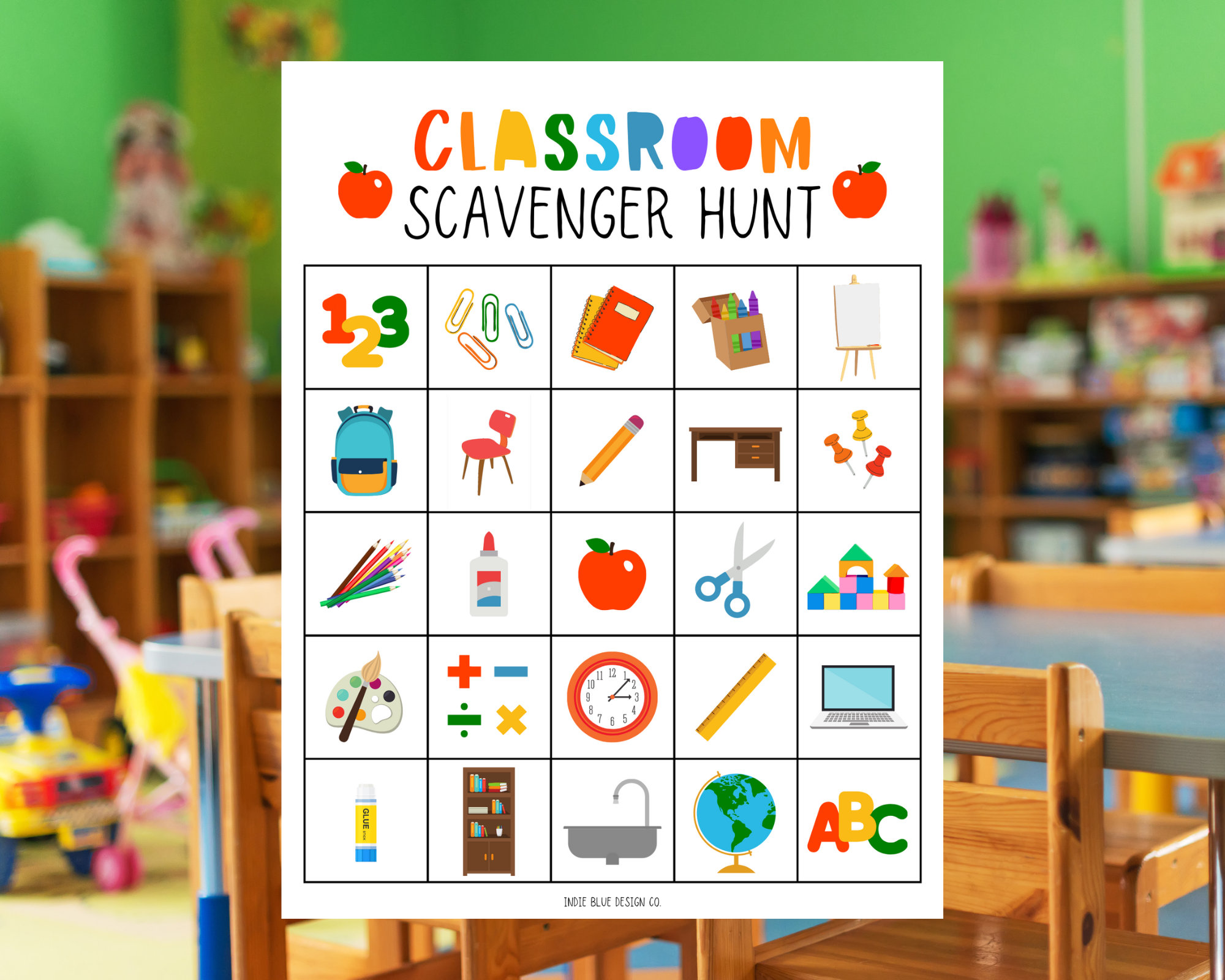 School Classroom Scavenger Hunt Beginning Of The Year Classroom