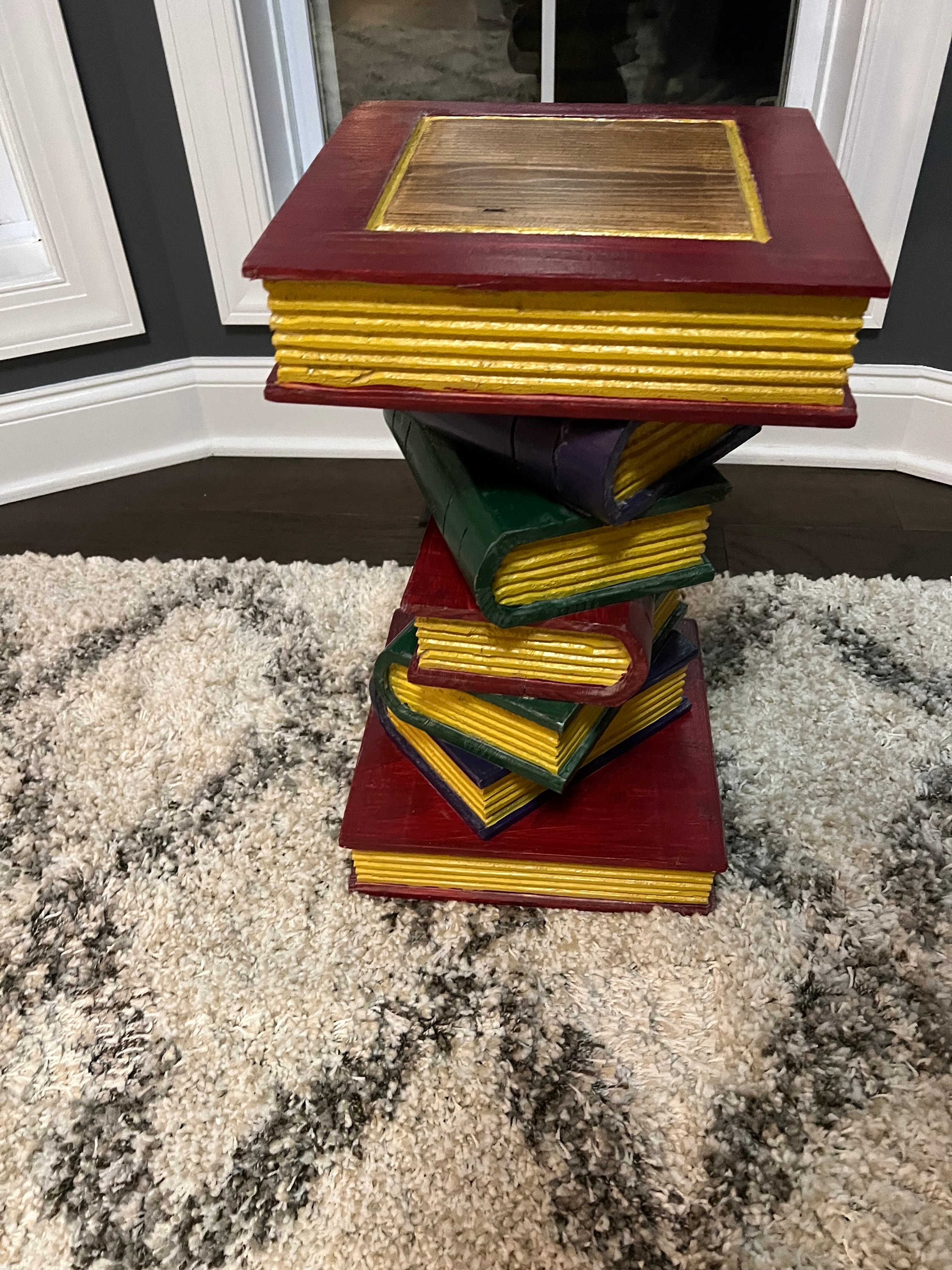 Stacked Book Side Table - Etsy