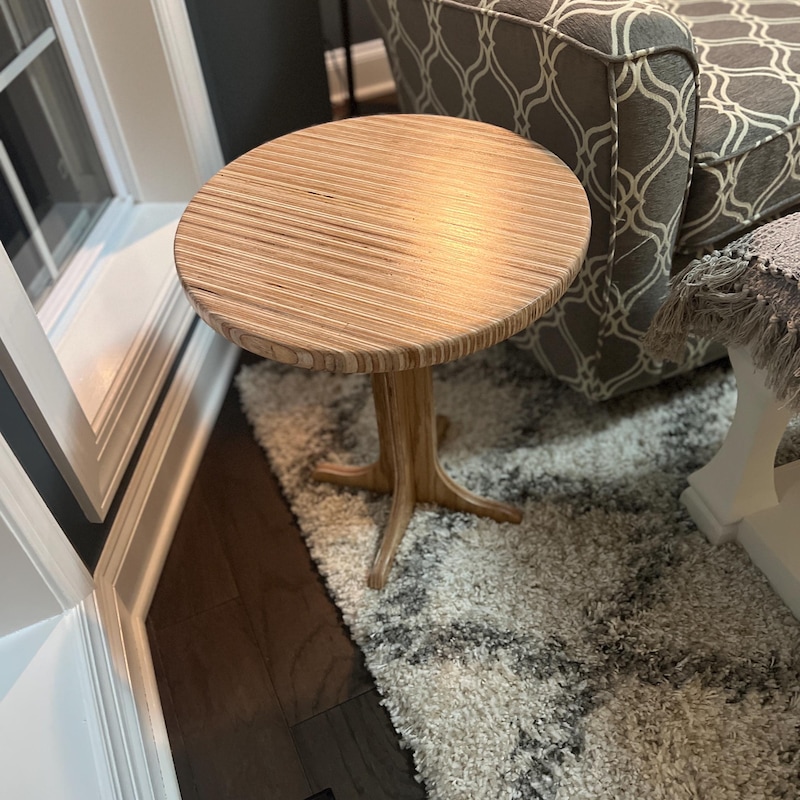 Round Side Table - Etsy
