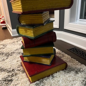 Stacked Book Side Table - Etsy