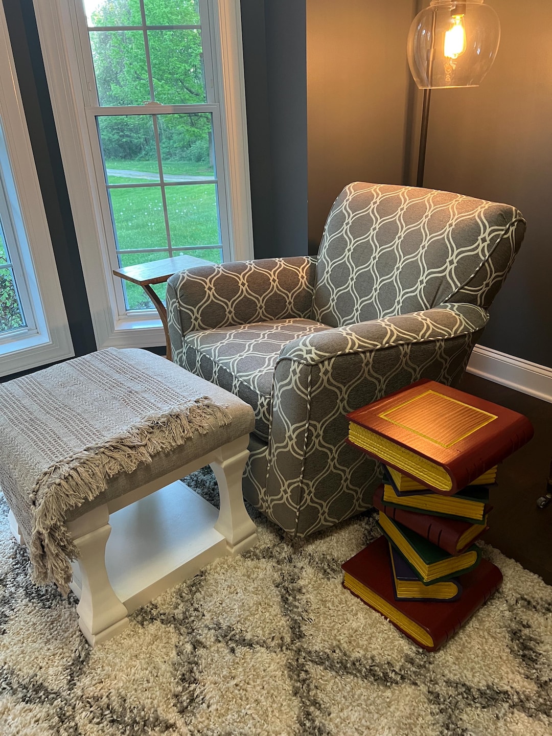 Stacked Book Side Table - Etsy