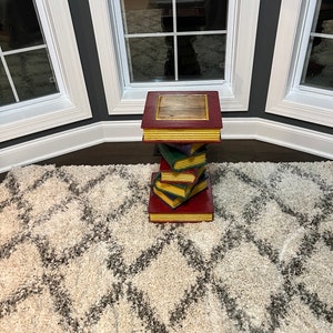 Stacked Book Side Table - Etsy