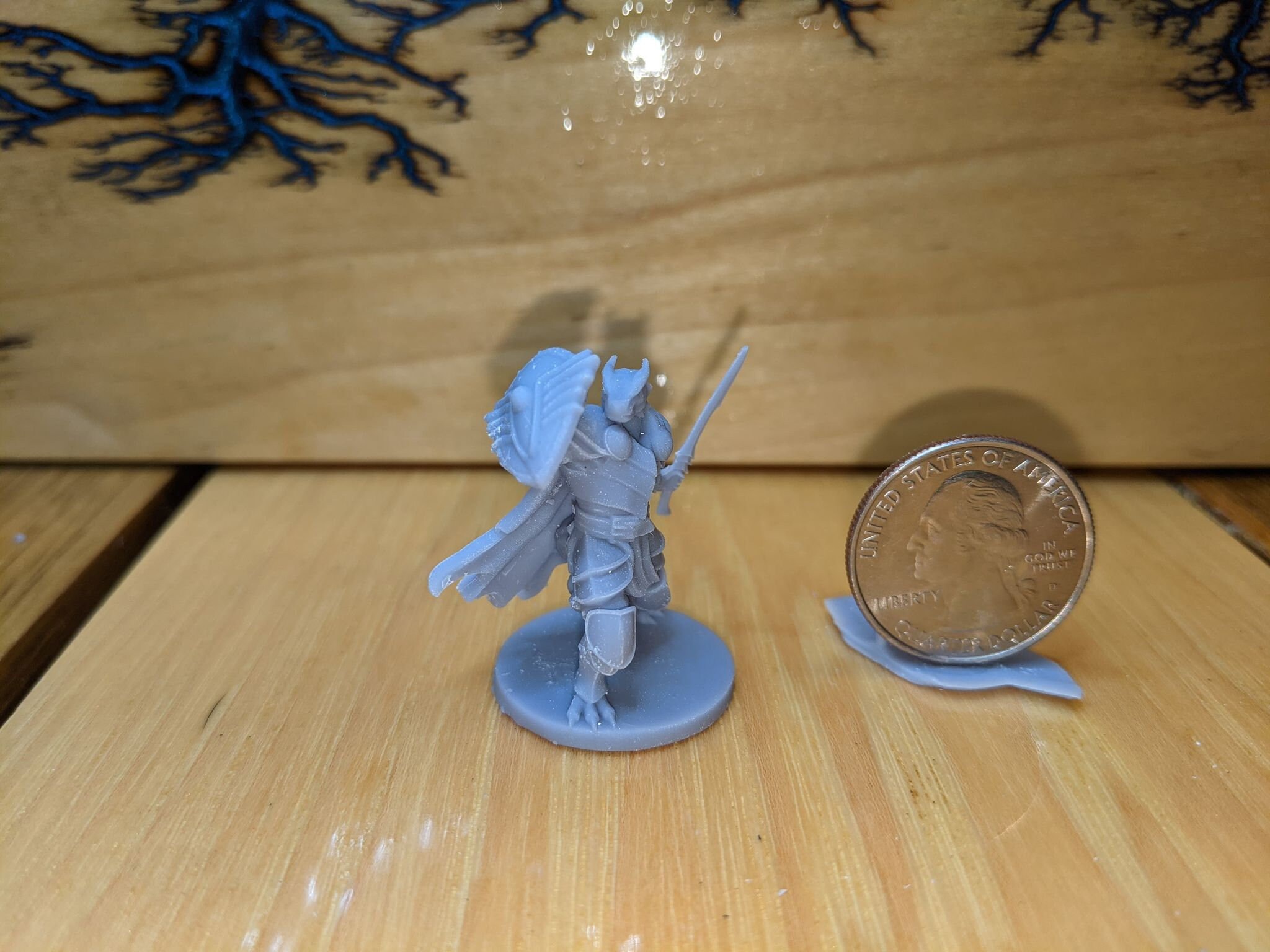 Dragonborn Paladin/fighter Sword and Shield Miniature for - Etsy