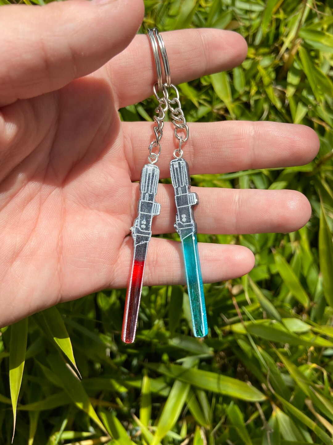 Resin Lightsaber Keychains - Etsy