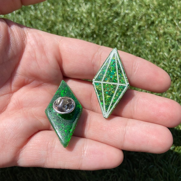 Plumbob Pin - Etsy