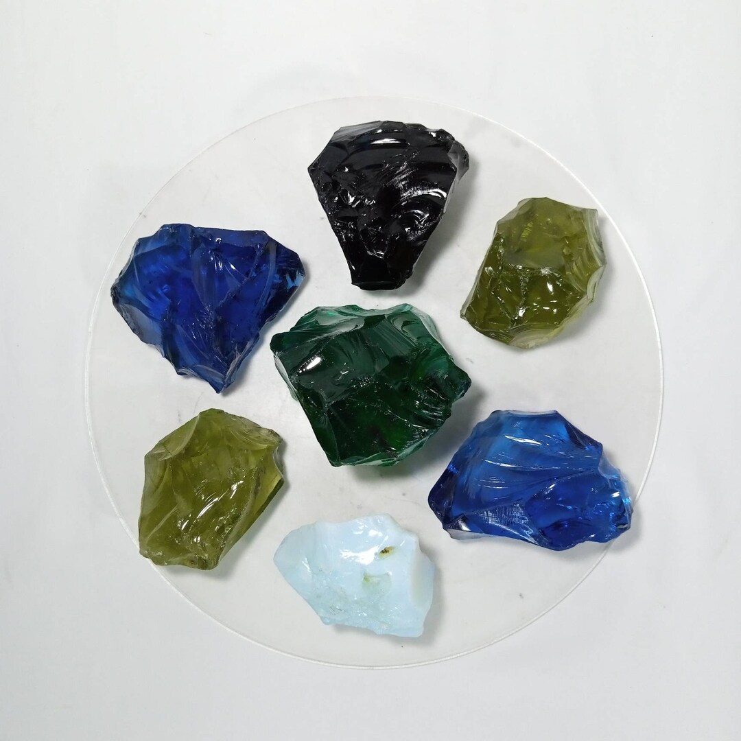 1.5 Kgs | 7 Pcs Mix Colors Andara Crystals Rough Monatomic (144gr ...