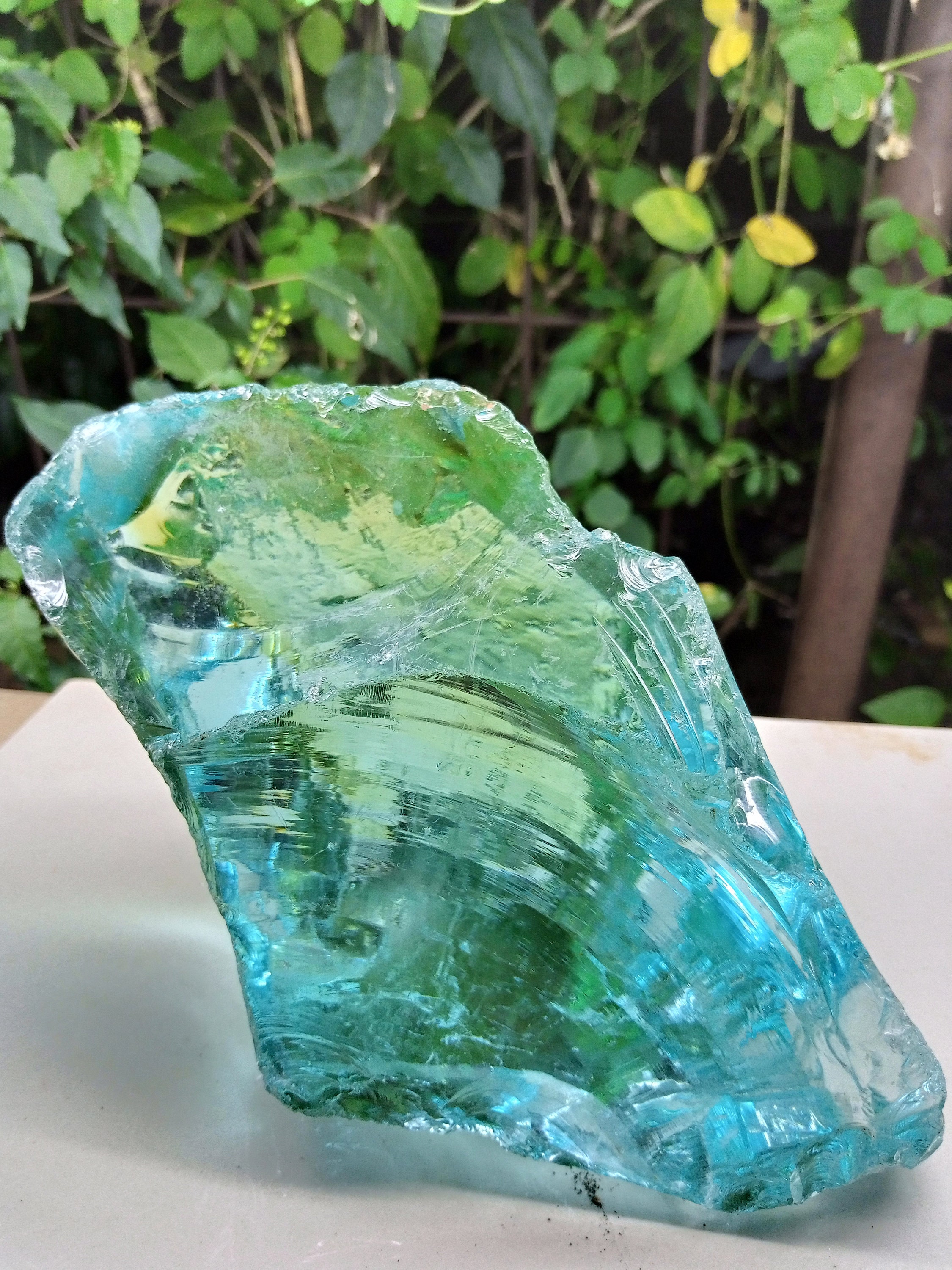 2kg Rare Amazing Two Colour Andara Crystal Rough Aqua Blue,yellow ...