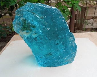 Light of Raw Shining Andara Crystal Aqua Blue 2425gr With - Etsy