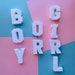 Boy or Girl 3D Letters, Baby Shower 3D Letters, Baby Shower Decorations ...