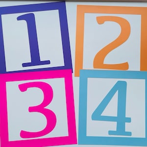 Cardstock Letters & Numbers: DIY Baby Shower Block Borders - Etsy