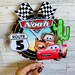Personalized Lightning Mcqueen Cake Topper: Cars Party Decor - Etsy