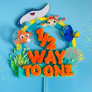 Finding Nemo Cake Topper, Finding Nemo Party Decor, Finding Nemo ...