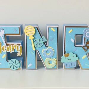 Candyland Party Decor, Candyland 3d Letters, Candy Party Decor ...