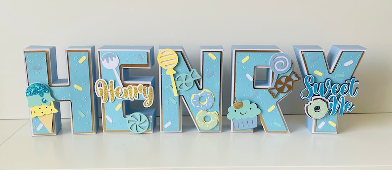 Candyland Party Decor Candyland 3d Letters Candyland for - Etsy