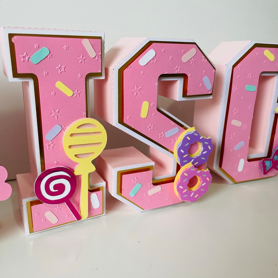 Candyland Party Decor Candyland 3d Letters Candyland Party - Etsy
