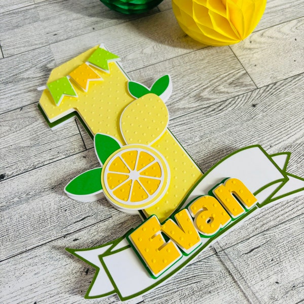 Lemonade Cake Topper - Etsy