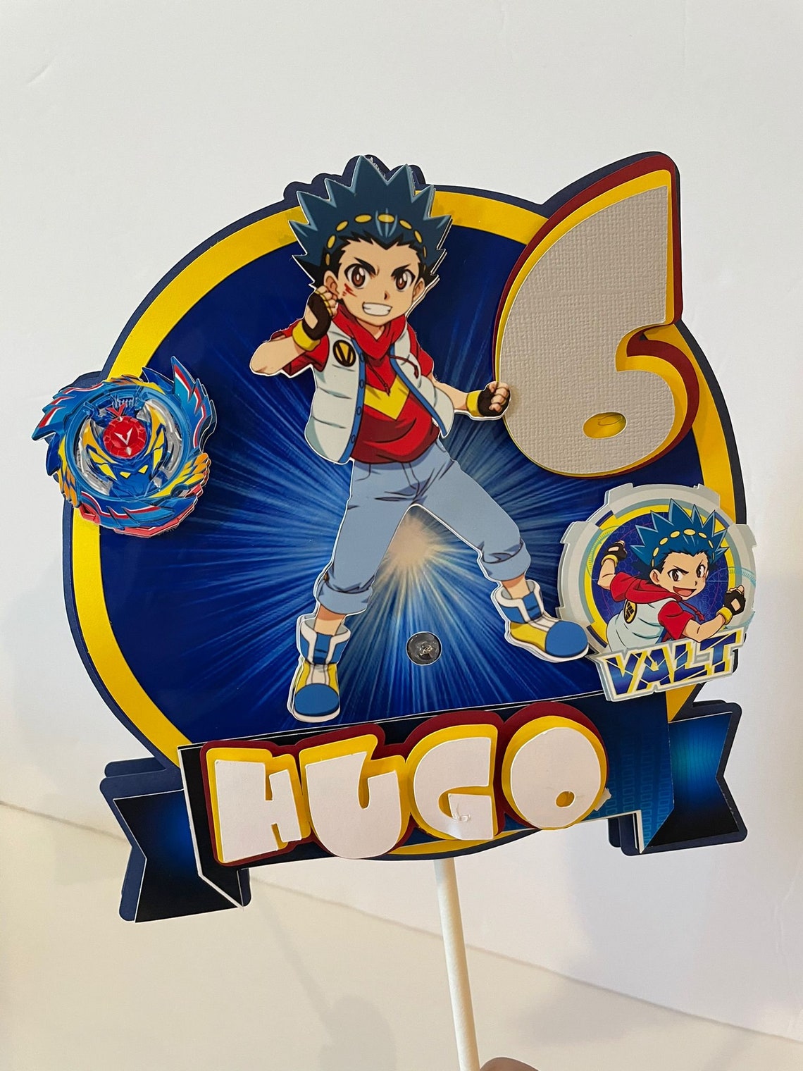 Beyblade Cake Tops Beyblade Cake Topper Digital Printable Full A4 Size ...