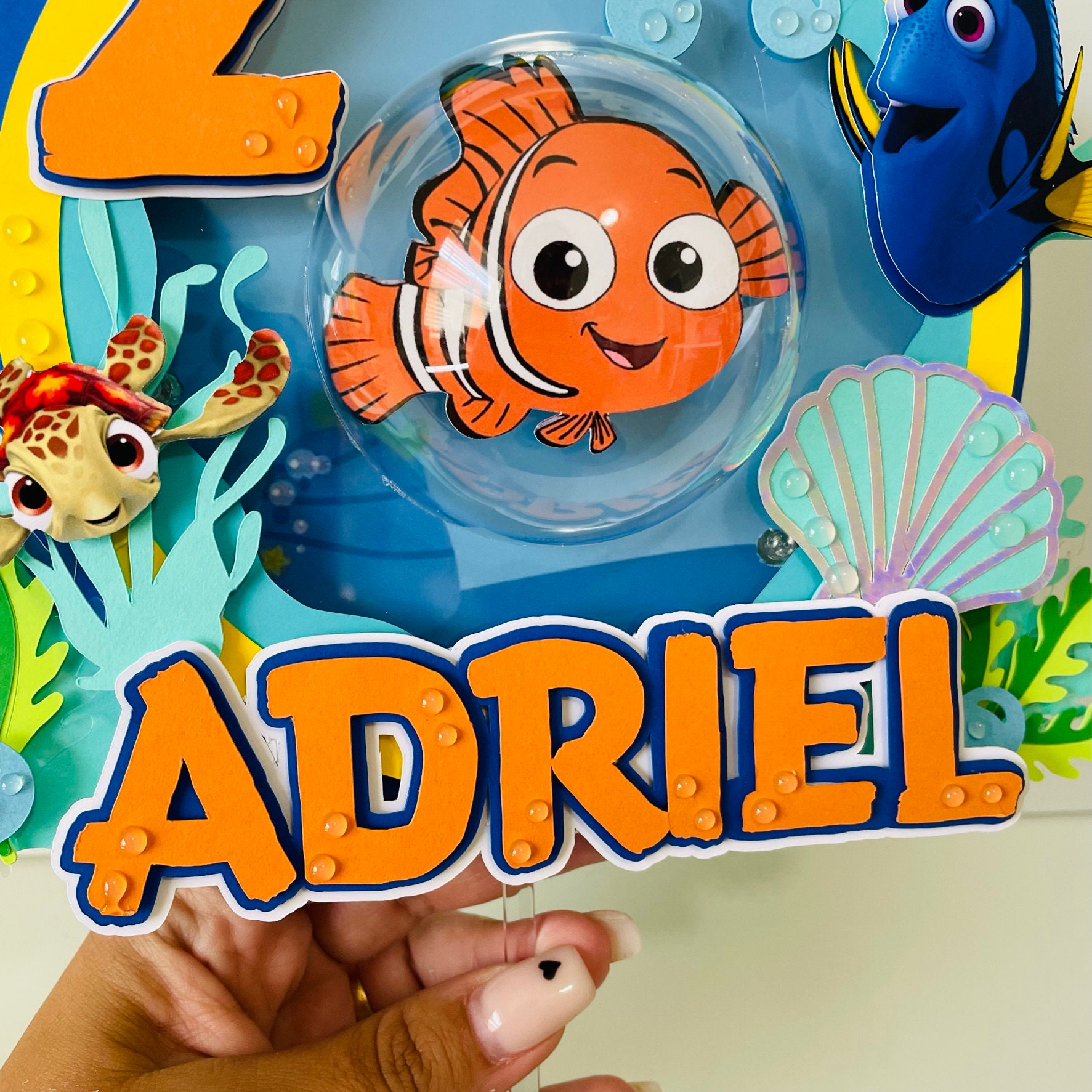 Finding Nemo Cake Topper Finding Nemo Party Decor Finding - Etsy UK