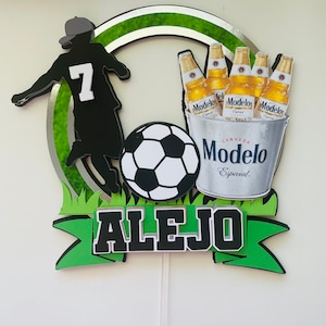 Modelo Beer Party Decor, Modelo Beer Cake Topper, Soccer Party Decor ...