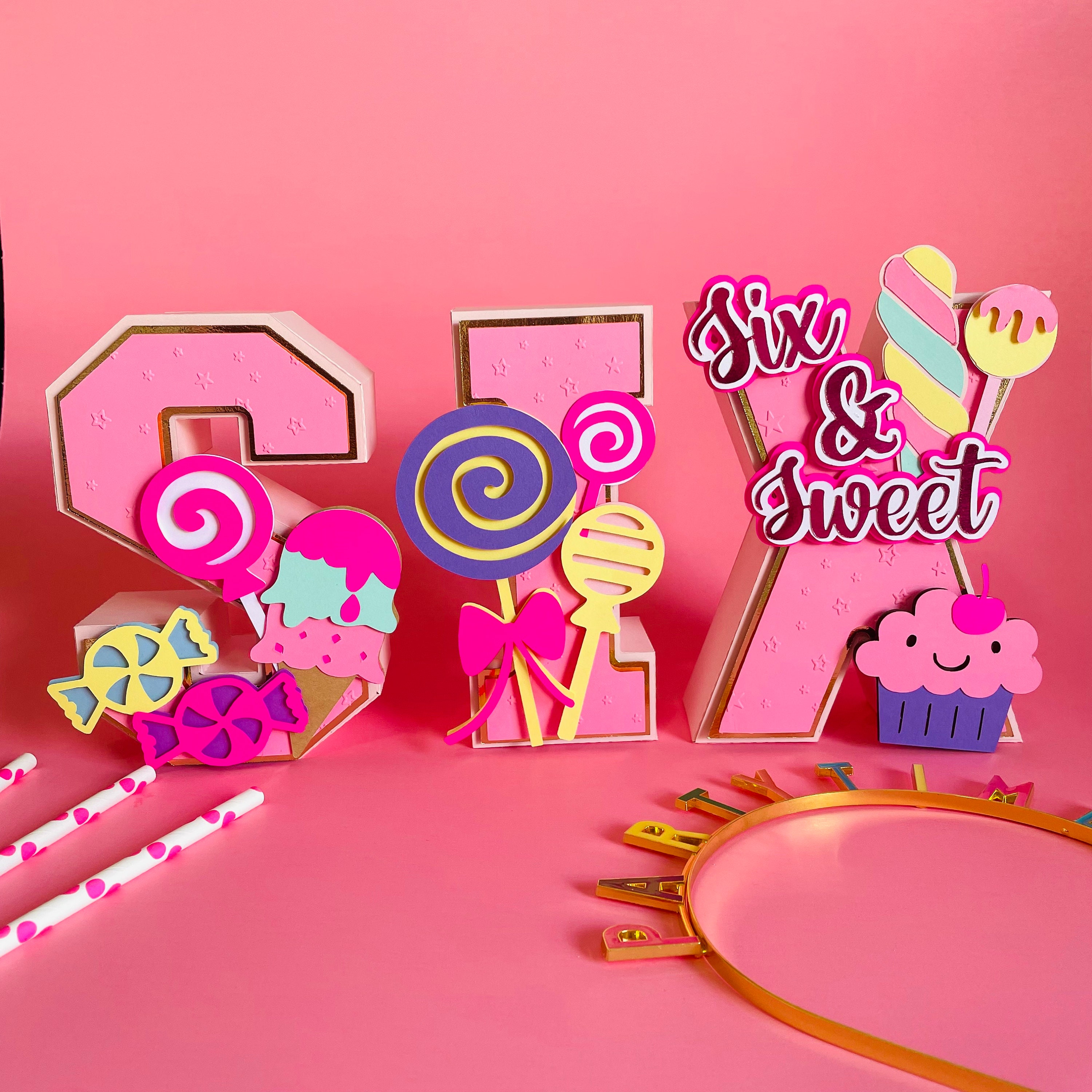 Candyland Birthday Embroidery Designs