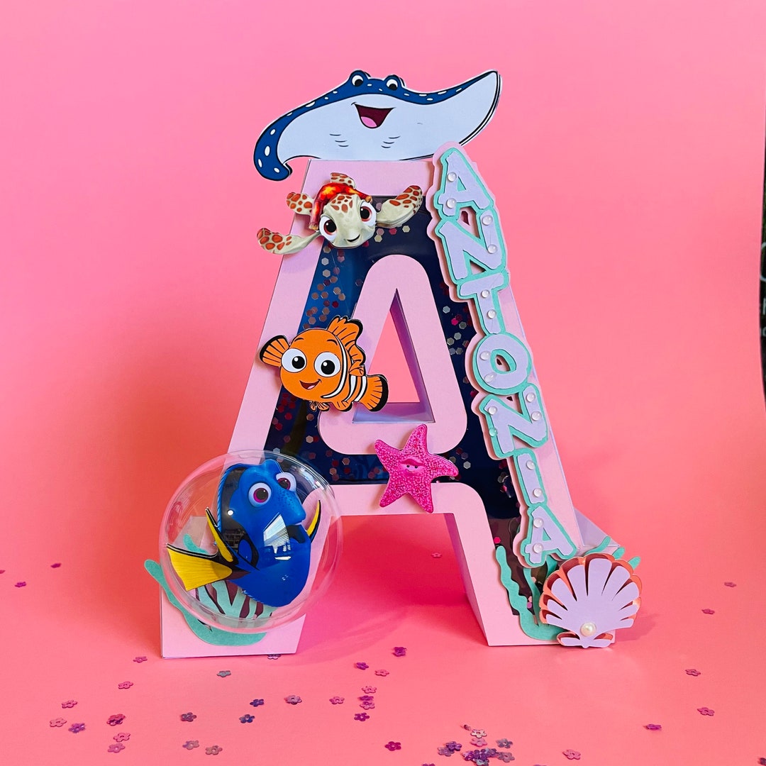 Finding Dory 3D Letter: Custom Birthday Party Decor - Etsy