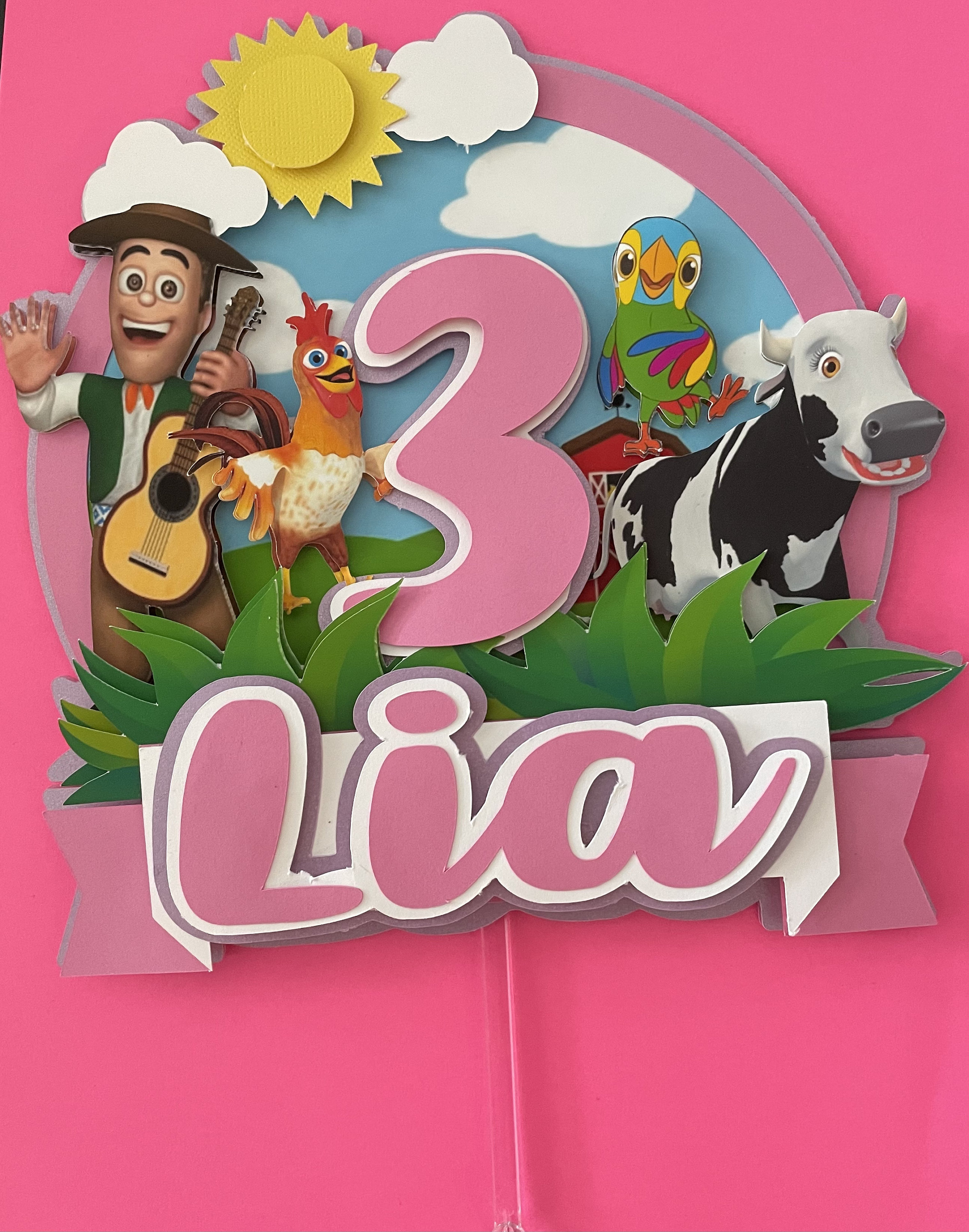 La granja de zenon cake topper la granja de zenon cake - Etsy México