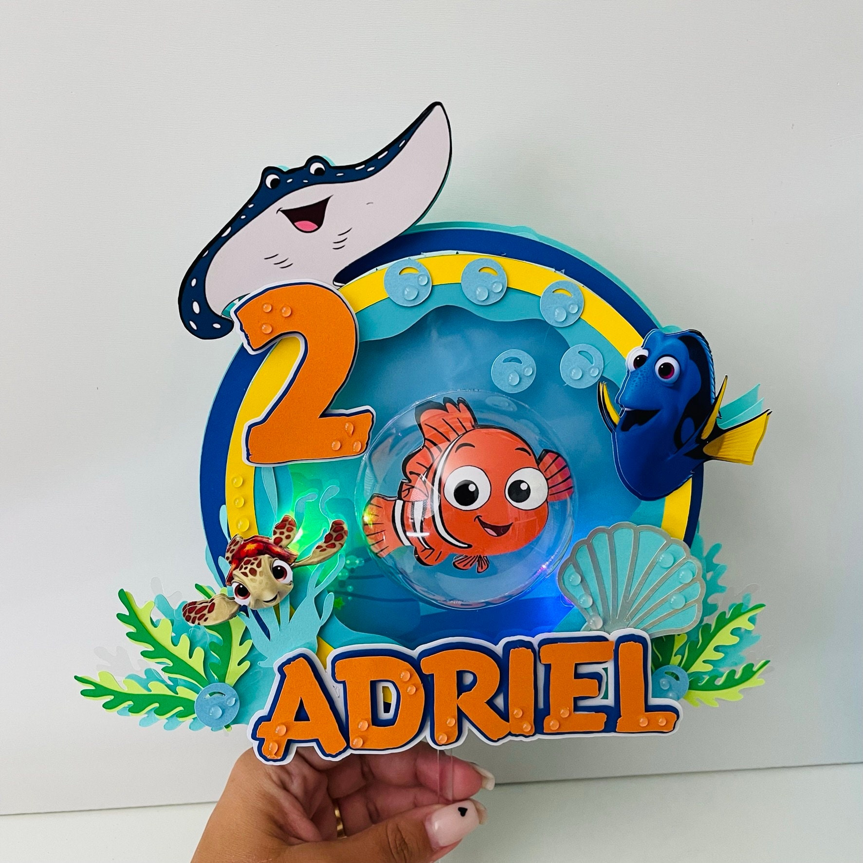 Finding Nemo Cake Topper Finding Nemo Party Decor Finding - Etsy UK