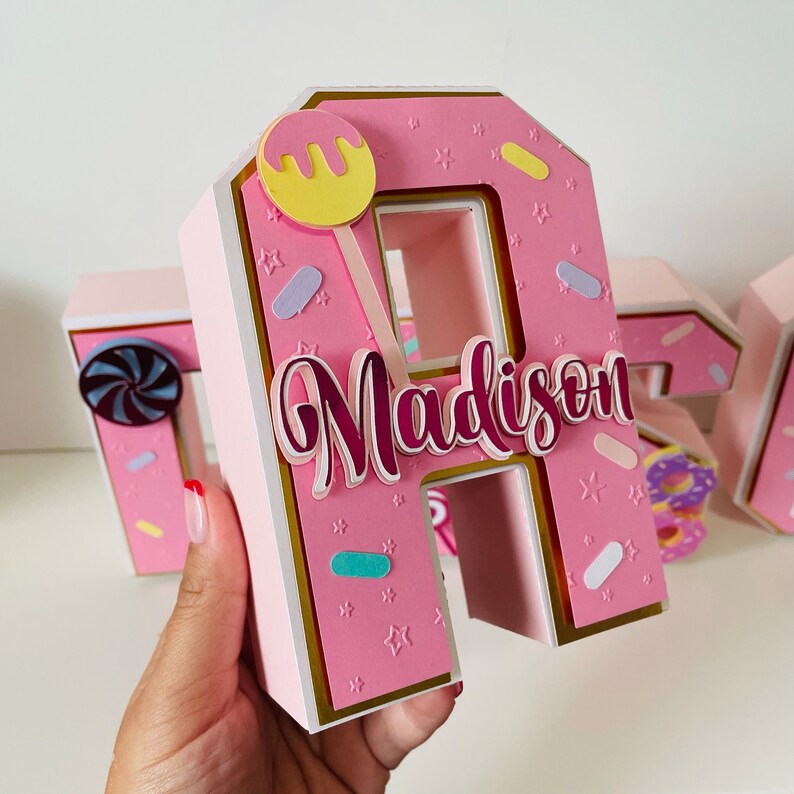 Candyland Party Decor Candyland 3d Letters Candyland Party - Etsy