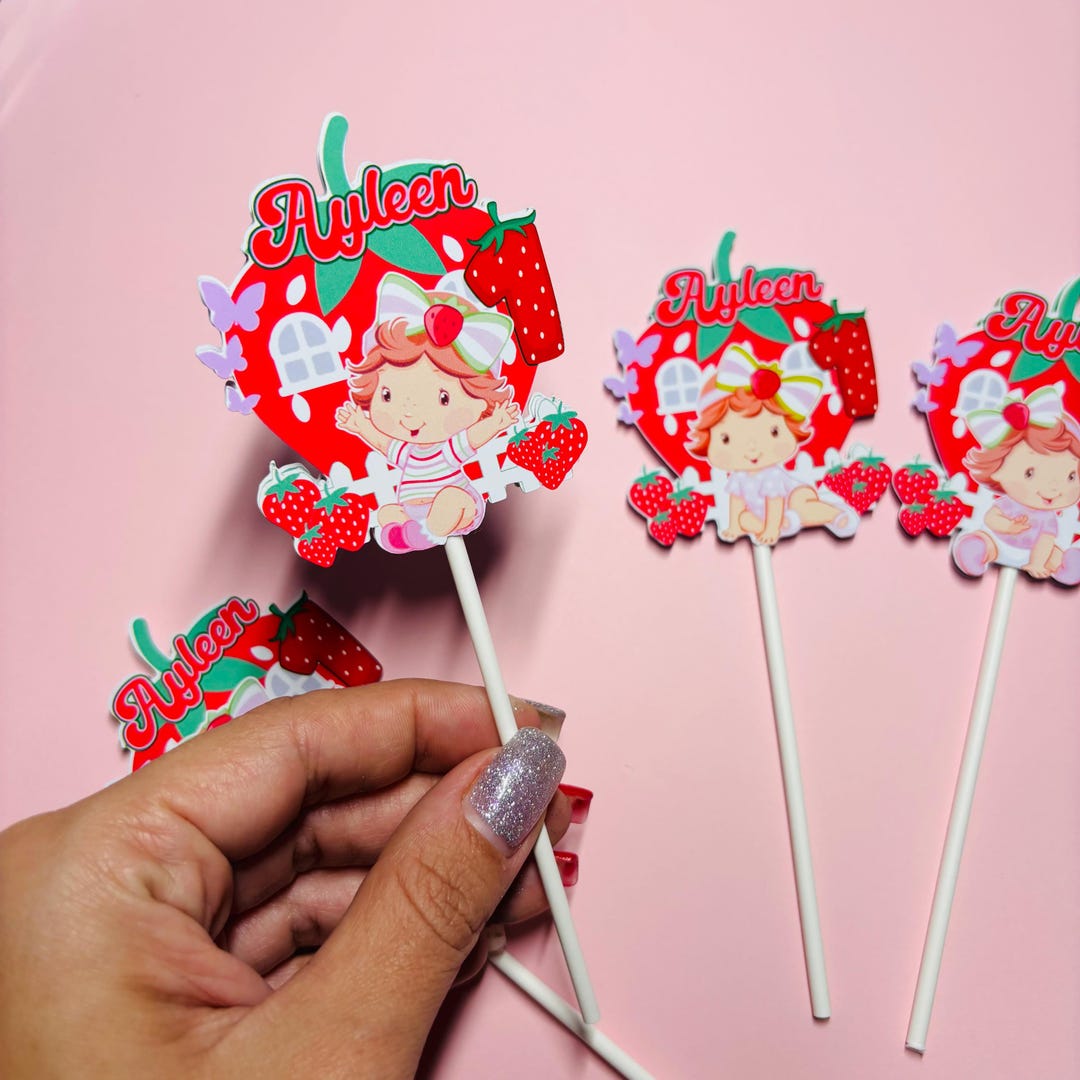 Strawberry Shortcake Party Decoration, Strawberry Shortcake Cupcake ...