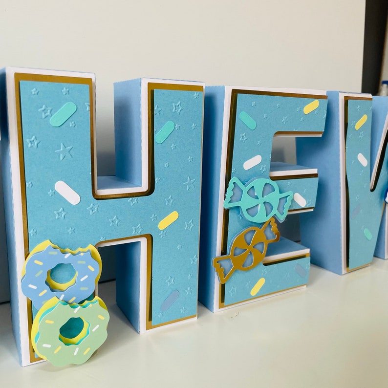 Candyland Party Decor Candyland 3d Letters Candyland for - Etsy