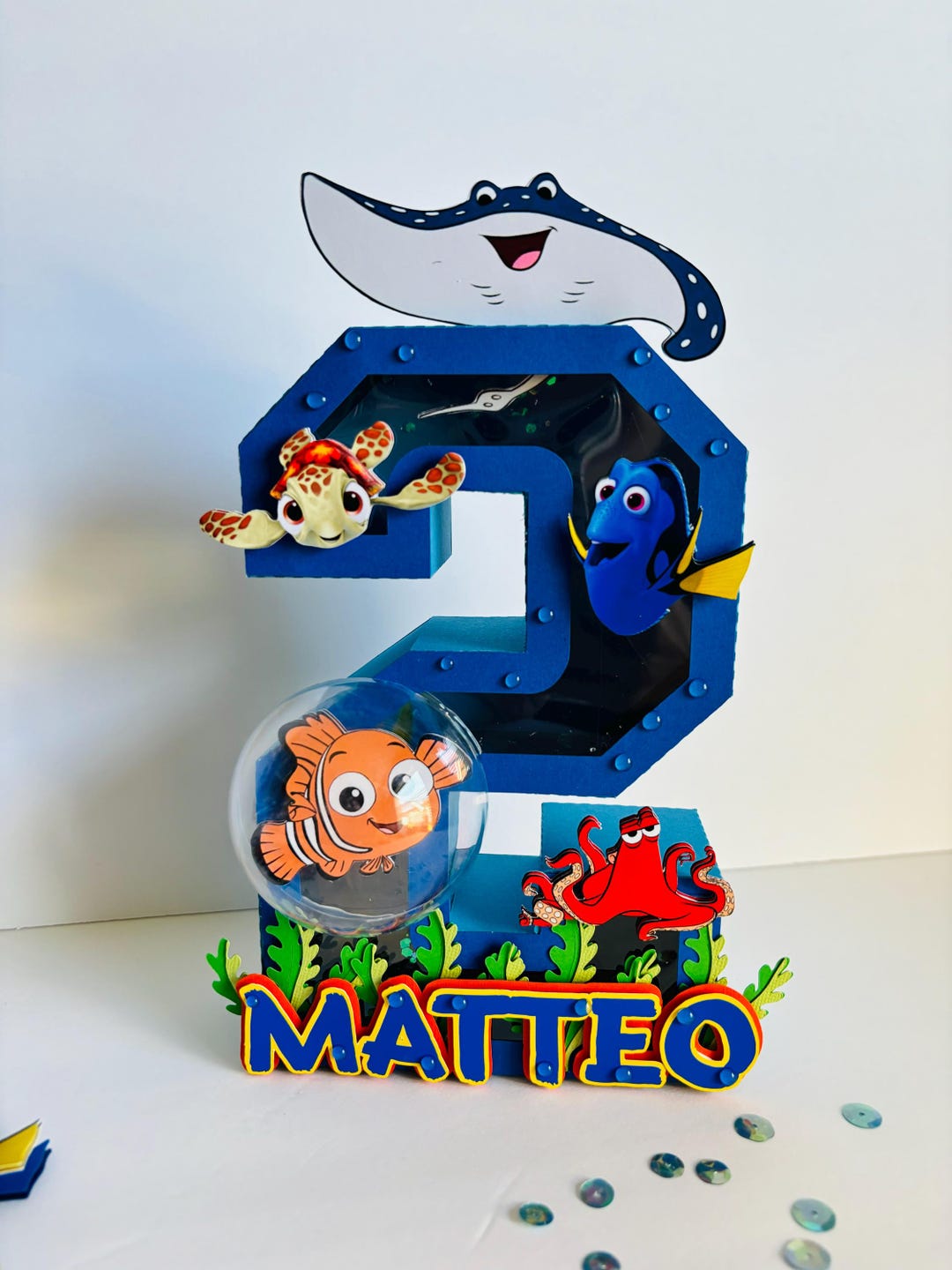 Finding Nemo 3D Letter: Custom Birthday Party Decor - Etsy