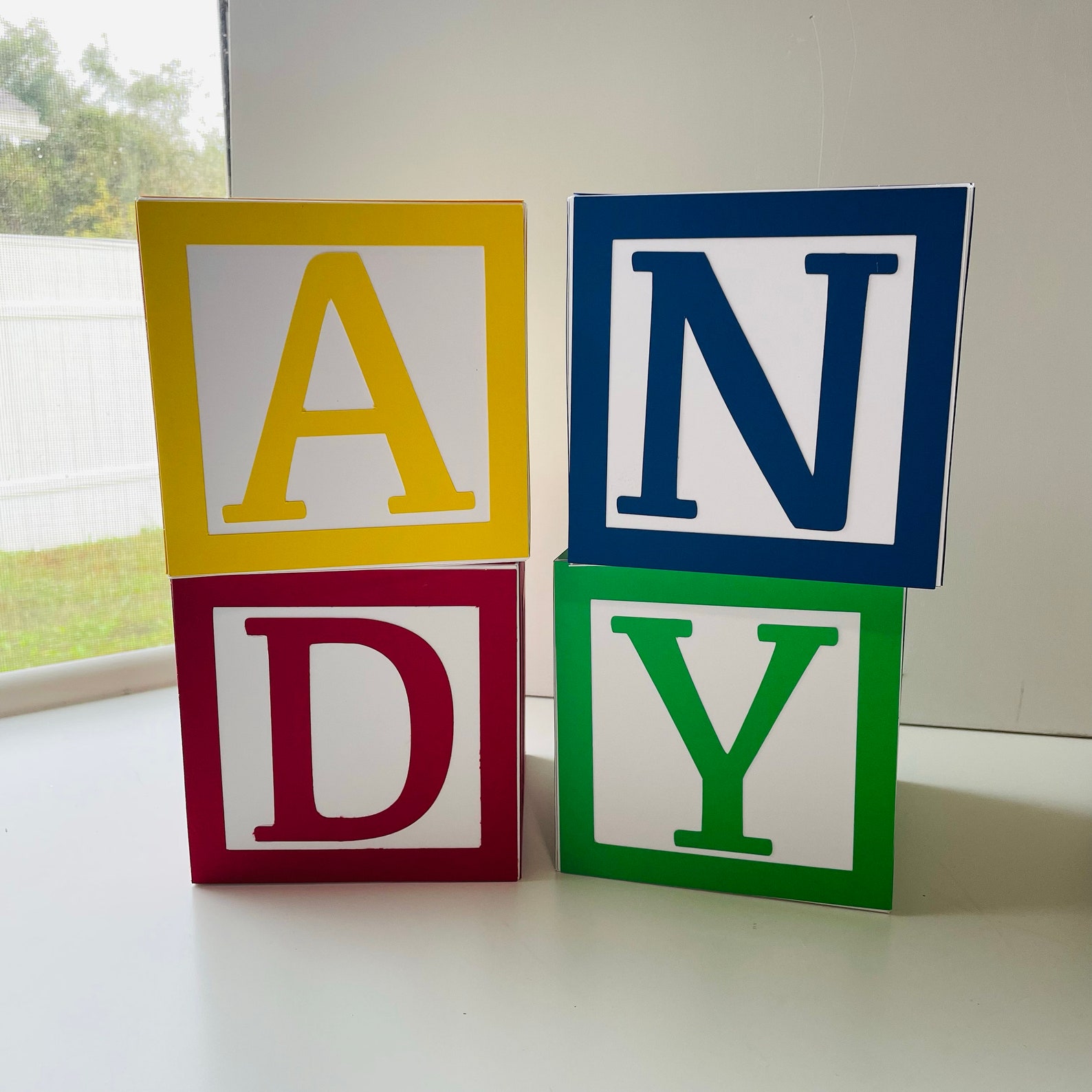 Toy Story Theme Alphabet Block Decor Toy Story Birthday - Etsy