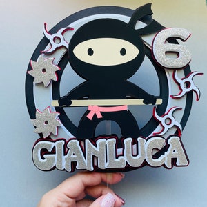 Personalized Ninja Birthday Cake Topper: Handmade Party Decoration - Etsy