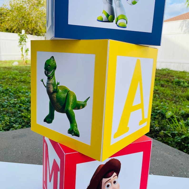 Toy Story ABC Blocks: Party Decor, Birthday Decor (unassembled) - Etsy