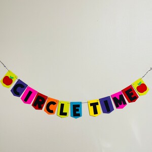 Circle Time Banner, Circle Time Garland, Classroom Decoration, Circle ...